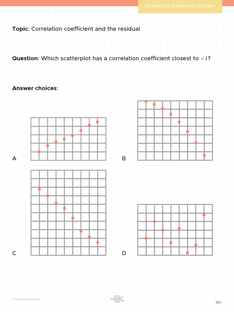 02 Correlation coefficient and the residual | PDF | Errors And Residuals | Scatter Plot