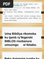 Ubusobanuro Bwa Daniyeli (Updated) | PDF | Bantu