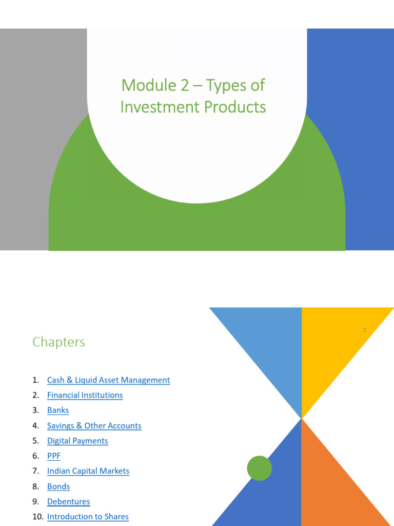 Types of Investment Products Overview | PDF | Banks | Credit Card
