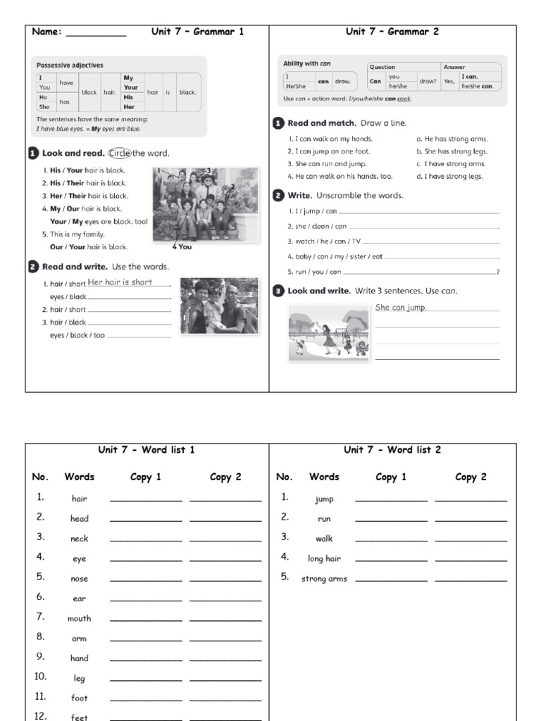 OW1_FINAL 2_UNIT 7_IN CLASS | PDF