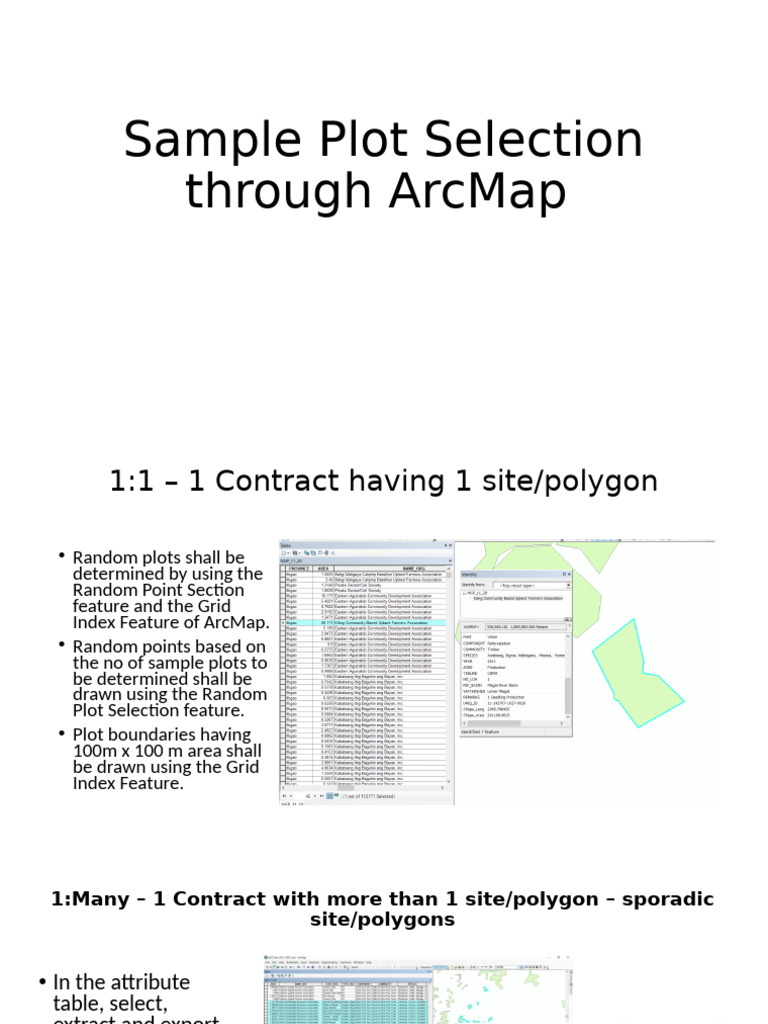 ArcMap Random Plot Selection Guide | PDF