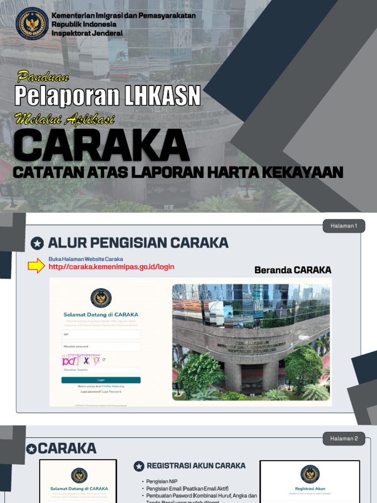 Panduan Pengisian Tahapan Caraka | PDF