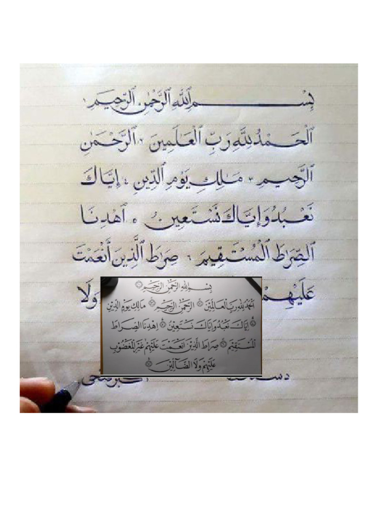 Khat Naski Alfatihah | PDF