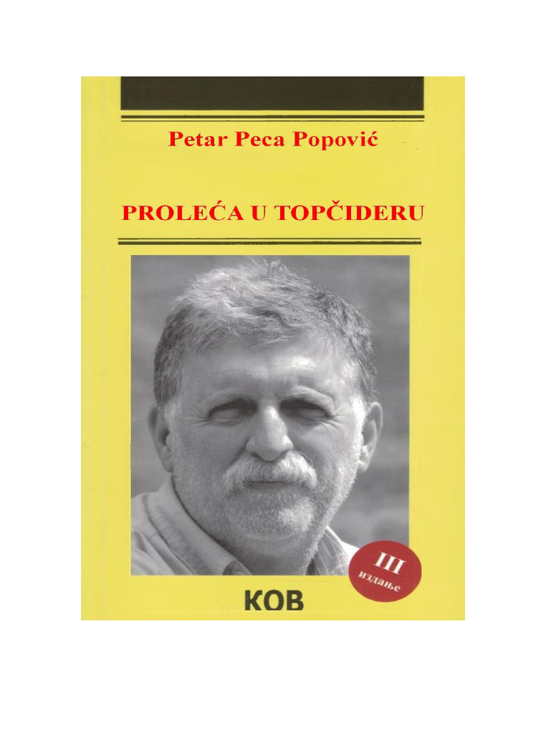 Petar Peca Popovic - Proleca u Topcideru_lat | PDF
