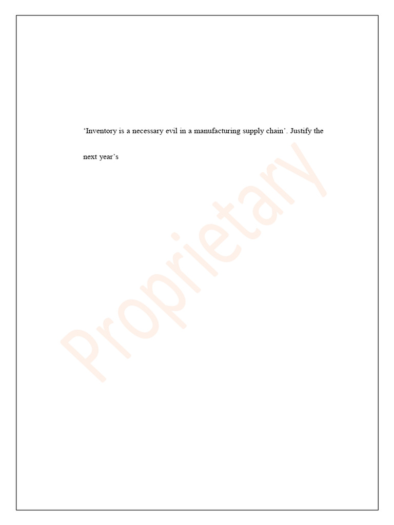 OSCM Assessment: Inventory & Layout Analysis | PDF | Business Process ...