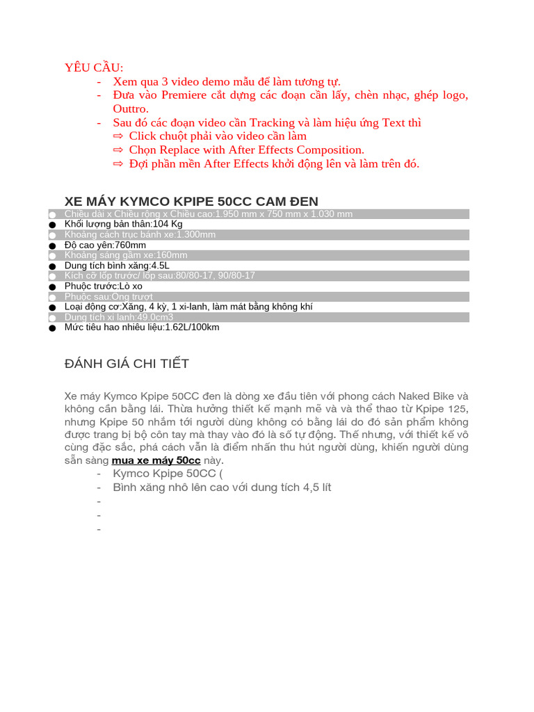 Yeu Cau Bai Tap VAE | PDF