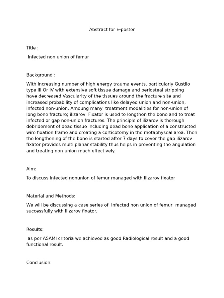 Edited e Poster Abstract. | PDF