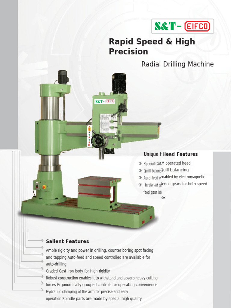 RADIAL DRILLING ER Series | PDF | Drill | Mechanical Engineering