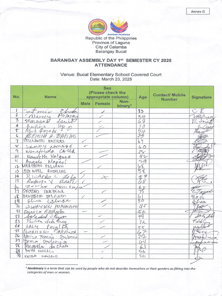 Ba 1st Sem2025 Att | PDF