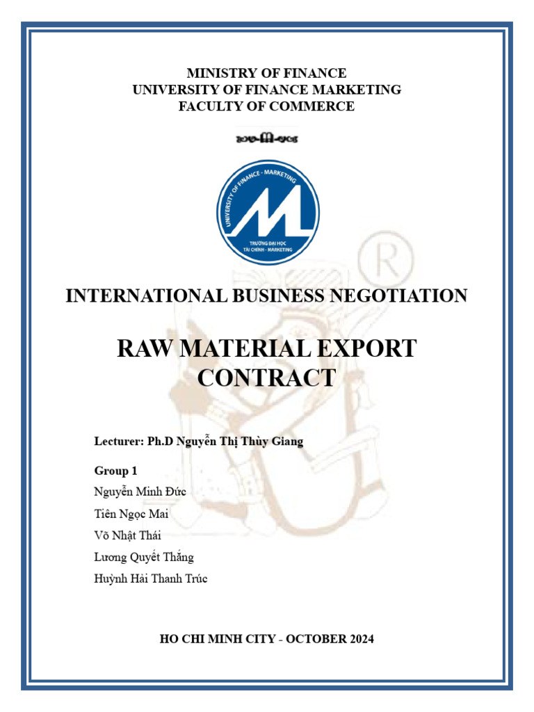 Horeca Raw Cocoa Bean - Raw Material Contract | PDF | Chocolate ...