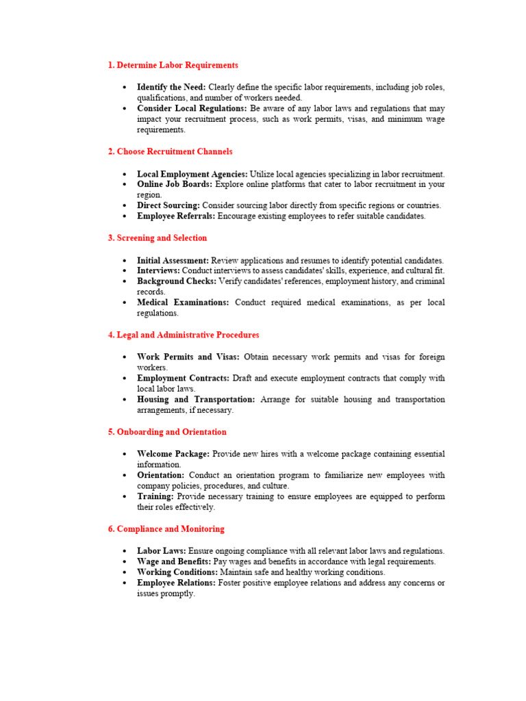 HR Recruitment Procedure - G | PDF | Employment | Recruitment