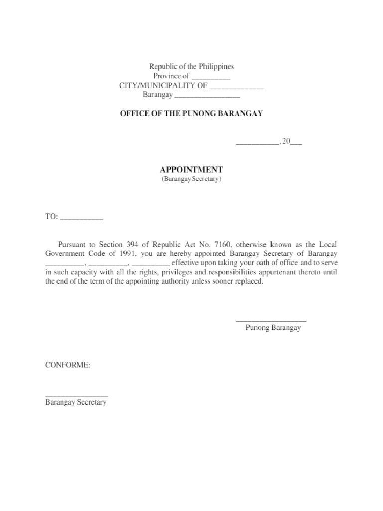 Appointment | PDF
