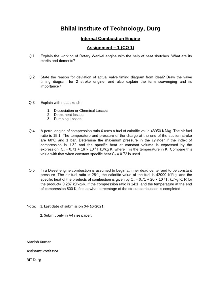 Assignment_UNIT 1 ice 5th sem | PDF