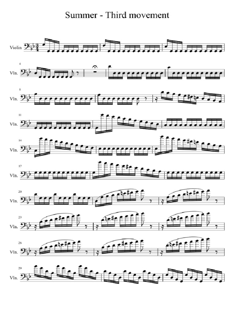 Verano, Presto Vivaldi | PDF