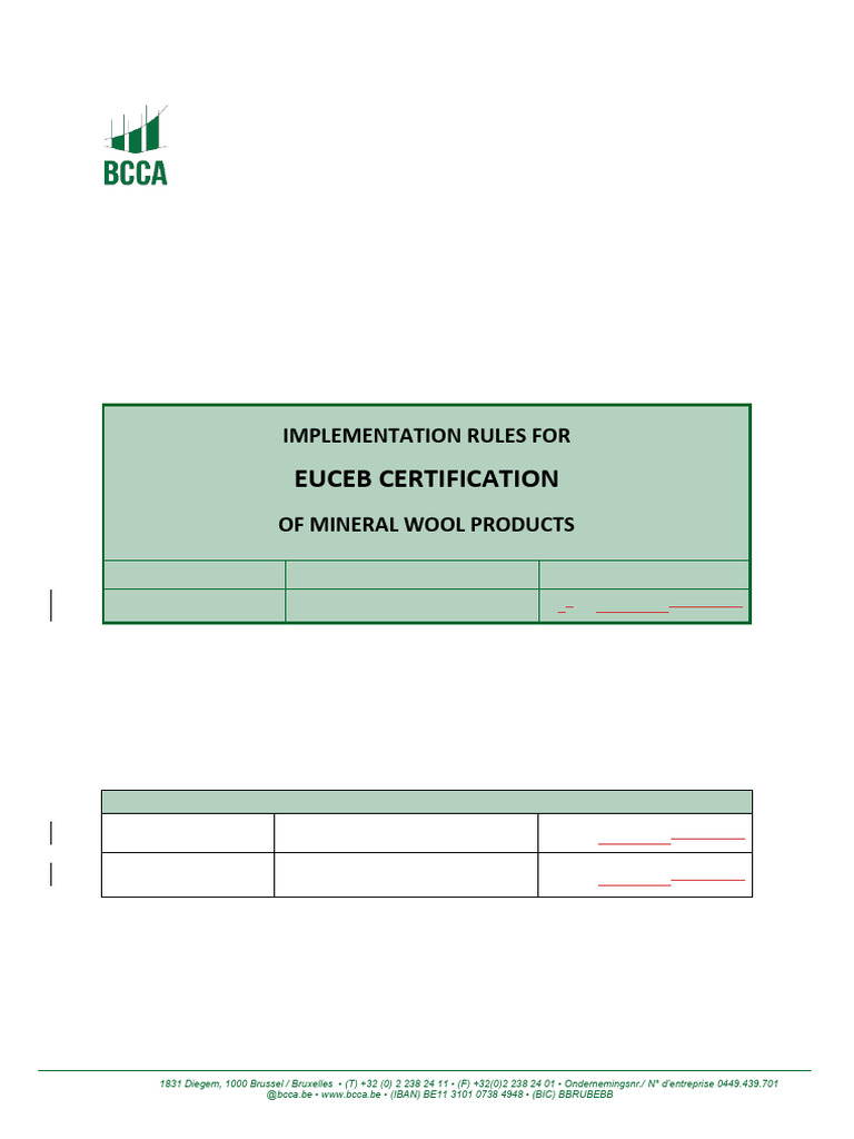 2023-09-12 Implementation Rules EUCEB-Track changes | PDF | Certification | Professional ...