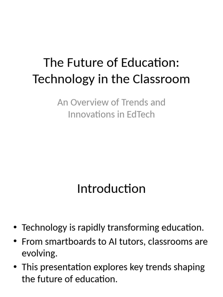 Future of Education Technology | PDF