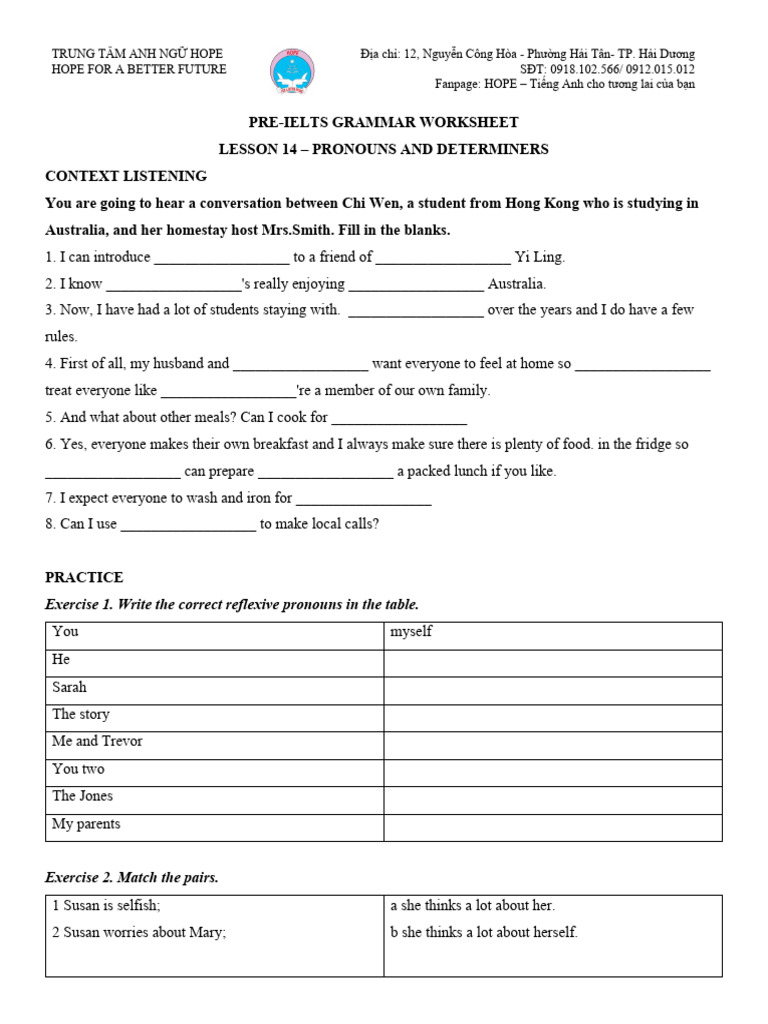 Grammar 14 - Pronouns (For Students) | PDF | Bat | Archery