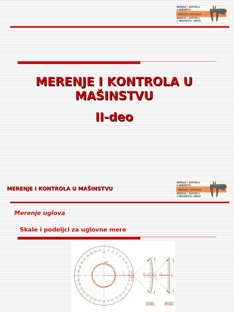 3 - Merenje I Kontrola U Masinstvu - Deo II | PDF