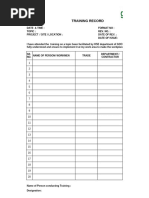 Training Report Template | PDF