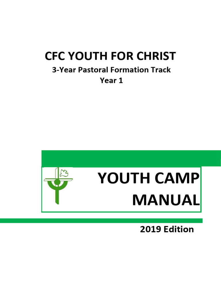 CFC Youth Camp Manual 2019 Edition | PDF | Prayer | Jesus