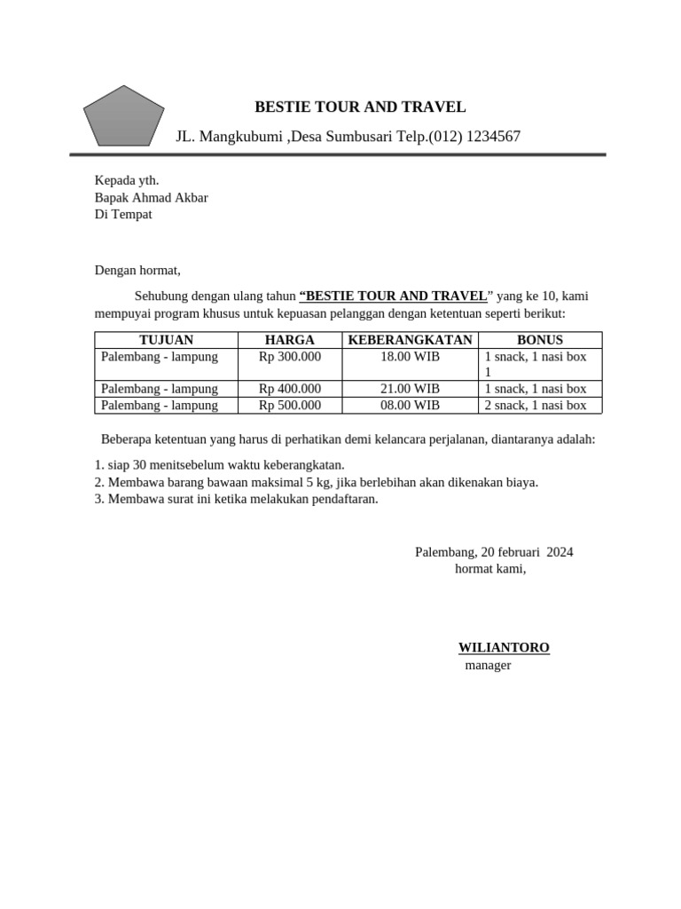 Latihan Akhir Word - RIKI FAJAR SETIAWAN | PDF