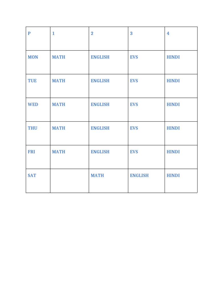 Ashu Time Table | PDF