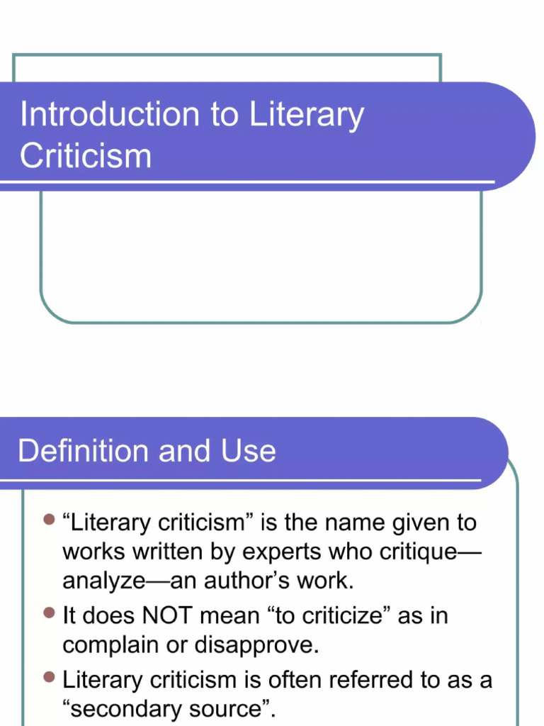 LITERARY-CRITICISM-LESSON-3-Copy-1 | PDF
