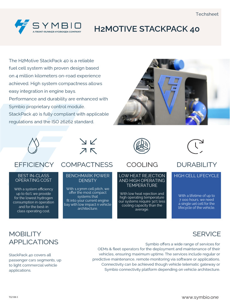 Symbio Fuel Cell Stack40 - 0 | PDF | Fuel Cell | Vehicles