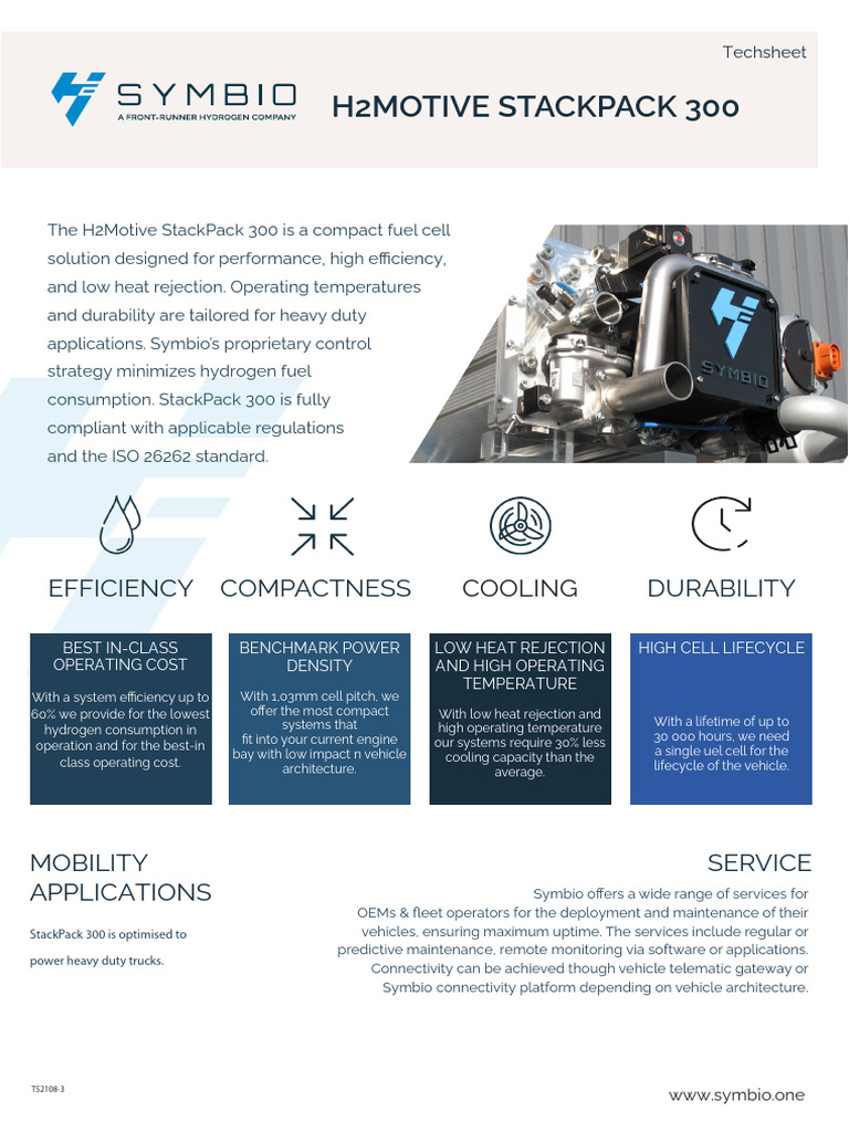 StackPack 300: Fuel Cell for Trucks | PDF | Fuel Cell | Energy Technology