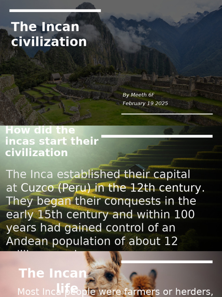 Incan Civilization: History and Culture | PDF