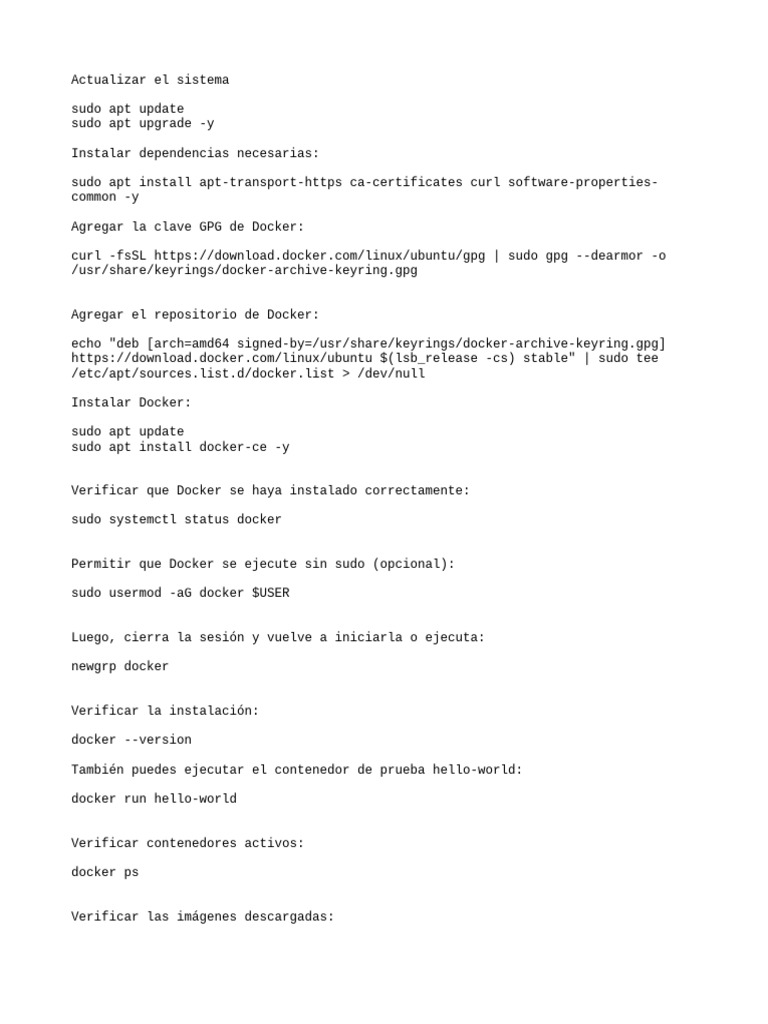 Comando Docker | PDF