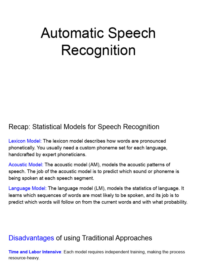 3.2 Automatic Speech Recognition | PDF | Phonetics | Applied Mathematics