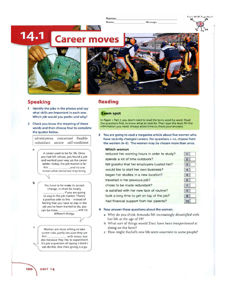 14. Career Moves | PDF