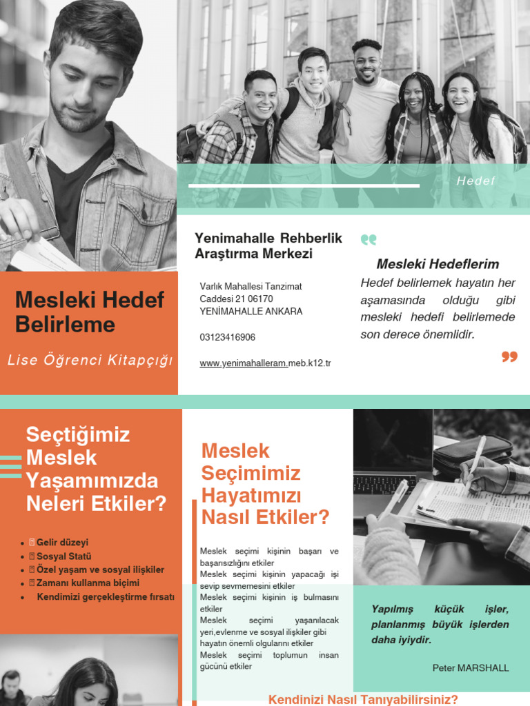 Mesleki Hedef Belirleme Lise Ogrenci | PDF