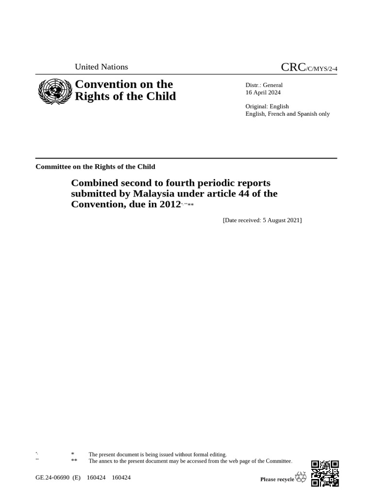 CRC | PDF | Human Trafficking | International Labour Organization