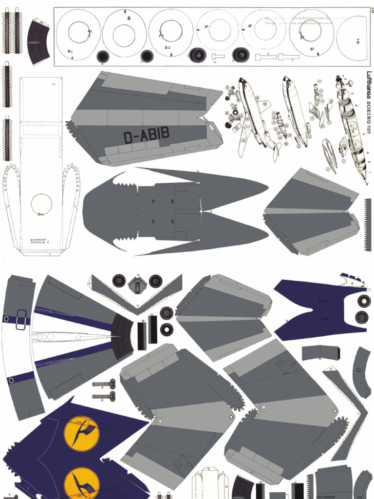 Boeing 727 Lufthansa A3 by Kav | PDF