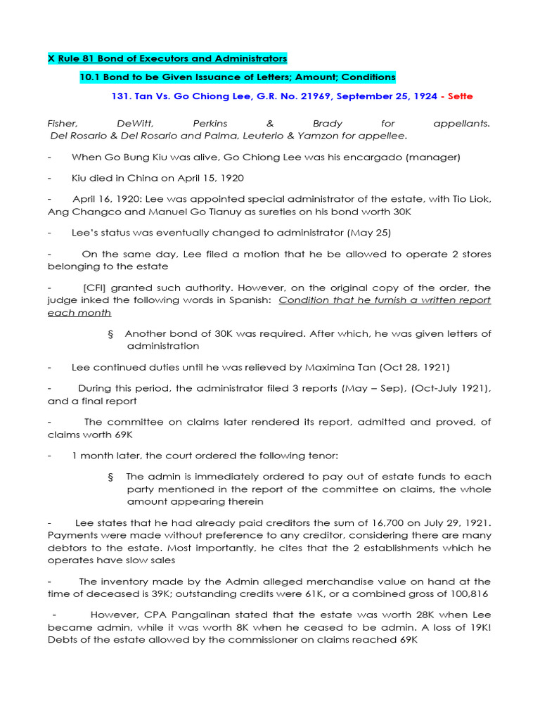 Rule 81-85 Sppro Cds | PDF | Probate | Will And Testament