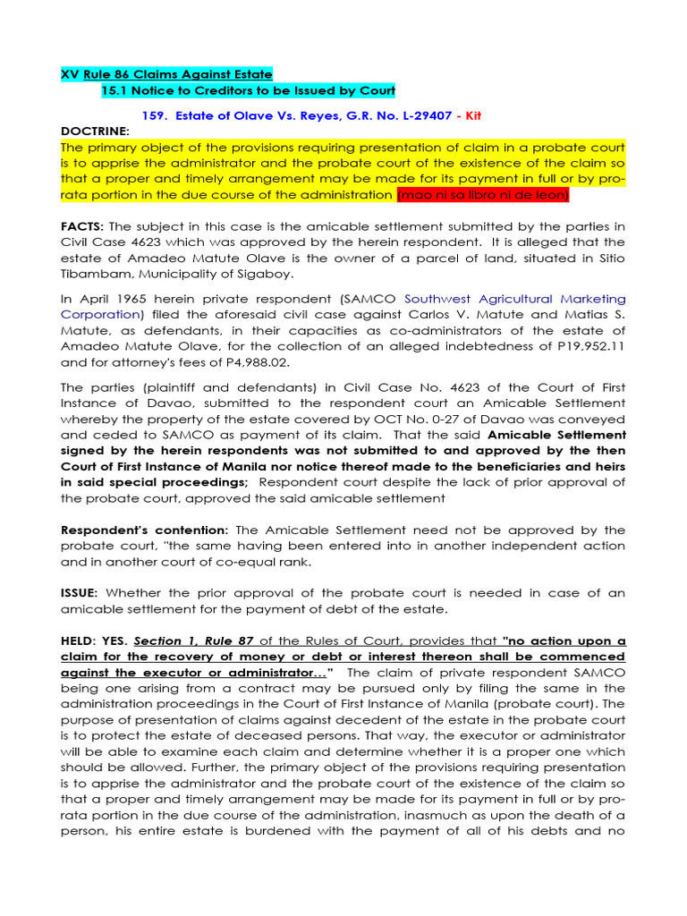 Rule 86-91 Sppro Cds | PDF | Lawsuit | Judgment (Law)