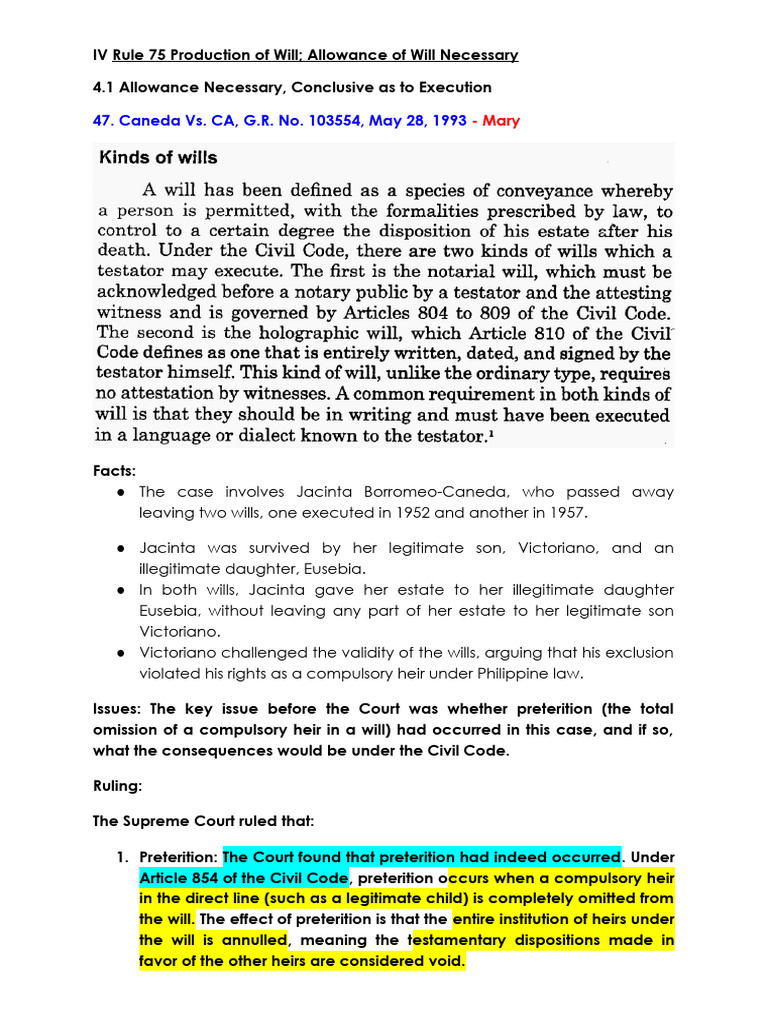 Rule 75 - 77 Sppro Cds | PDF | Will And Testament | Probate