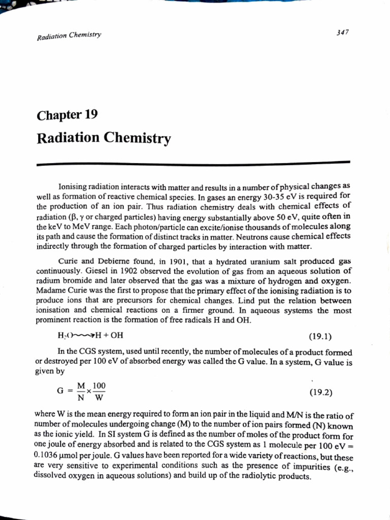 Understanding Radiation Chemistry Effects | PDF | Polyethylene ...