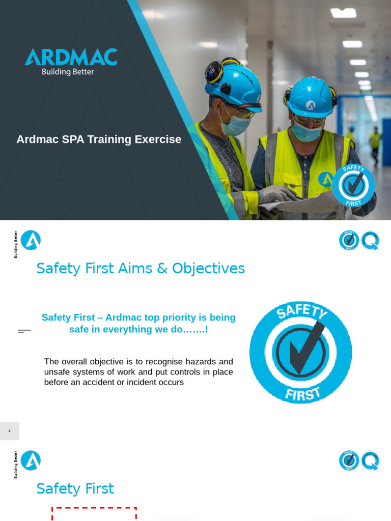 Ardmac SPA Training Exercise | PDF | Safety | Hazards