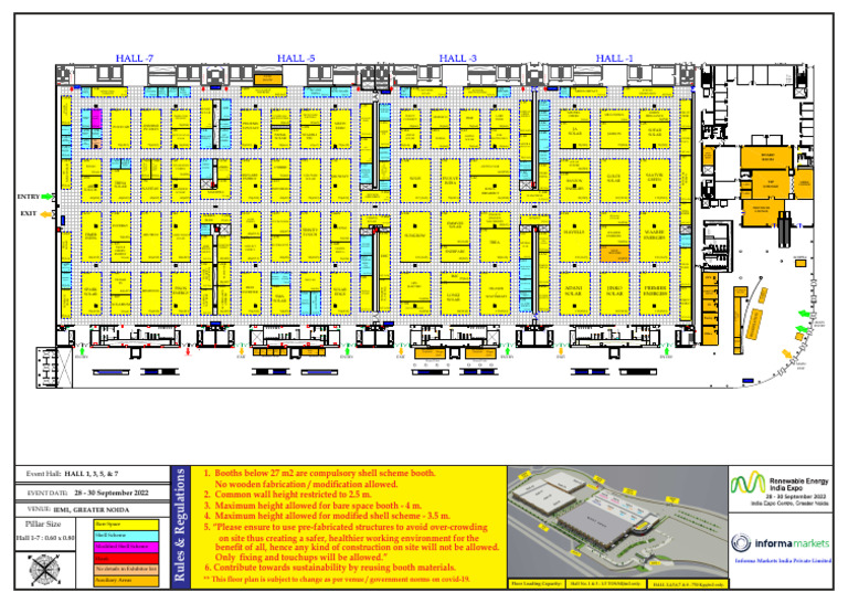 REI 2022 Hall 1,3,5 & 7 Bare-Shell Floor Plan (25.09.2022) | PDF ...