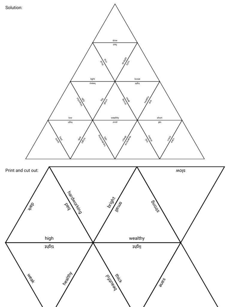 Year 3 Tarsia Game | PDF