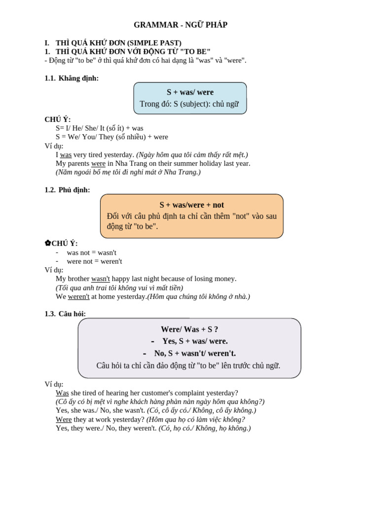 Grammar Unit 8 | PDF