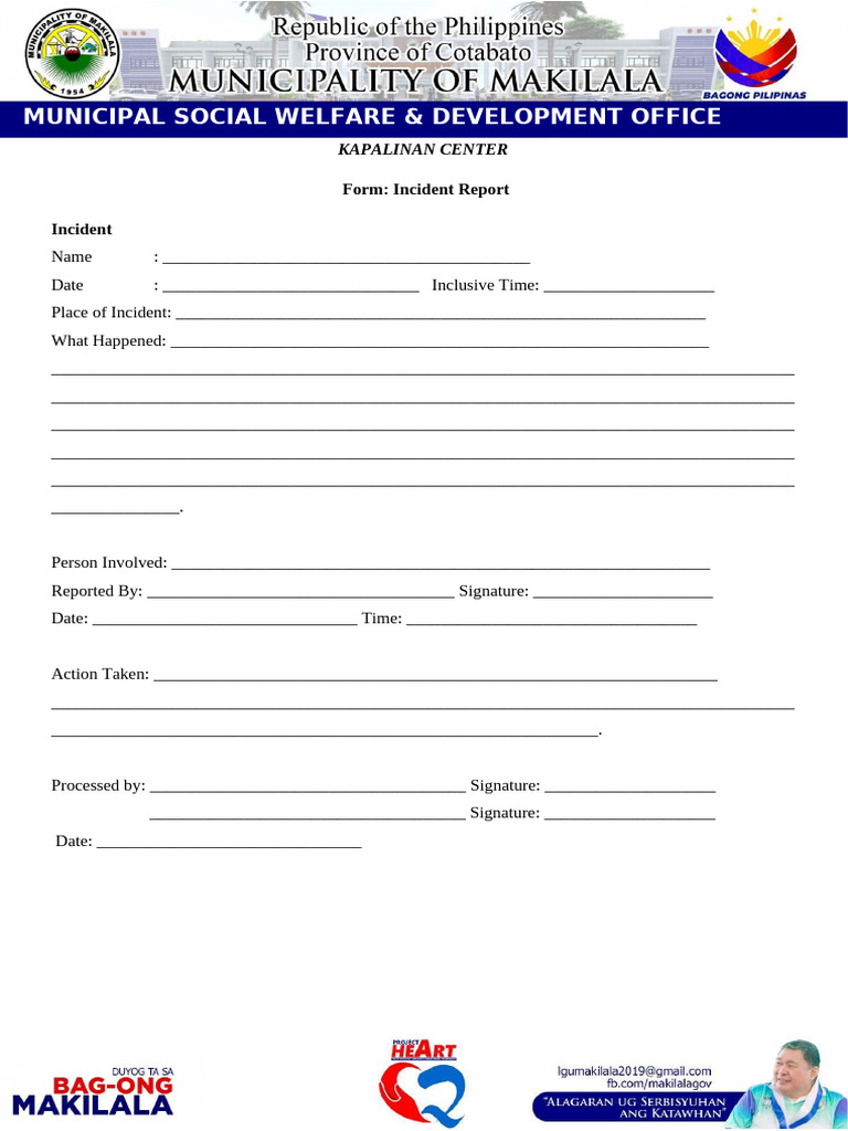 Incident Report Form Template | PDF