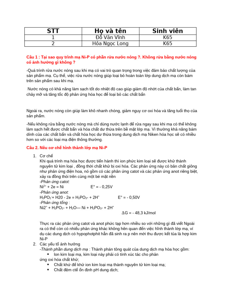 Tra loi cau hoi | PDF