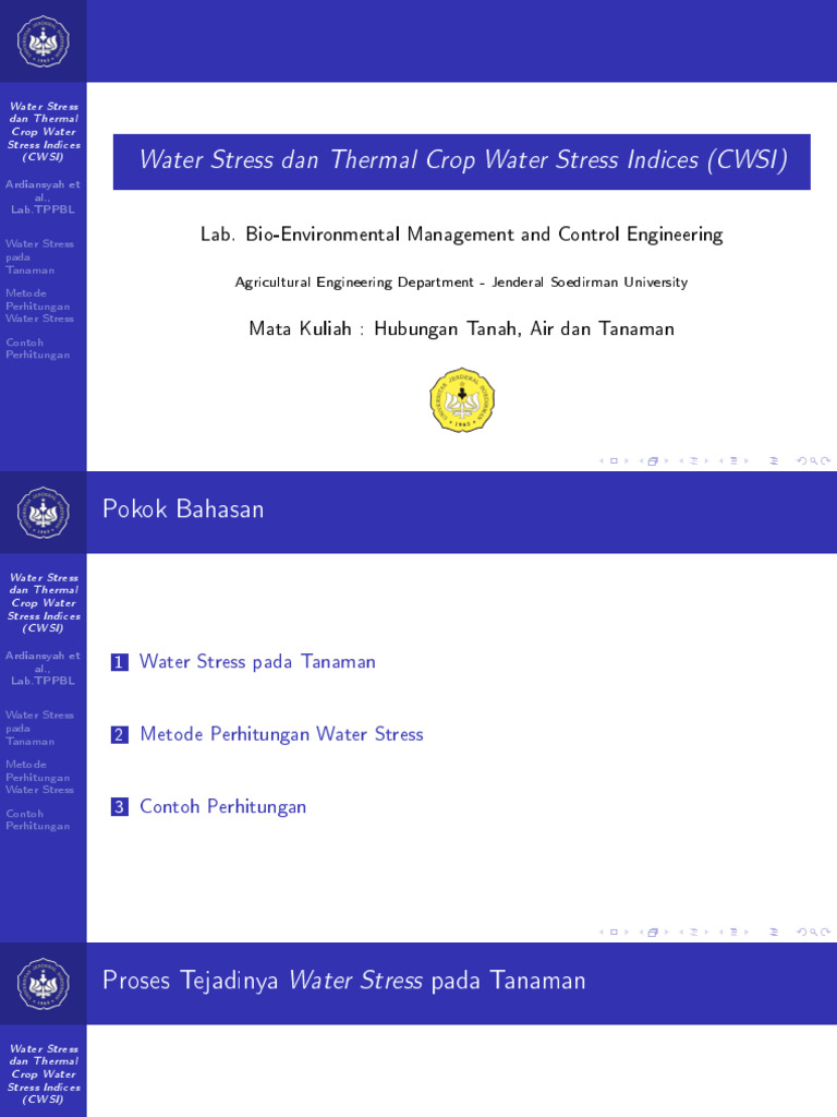 Water Stress New | PDF