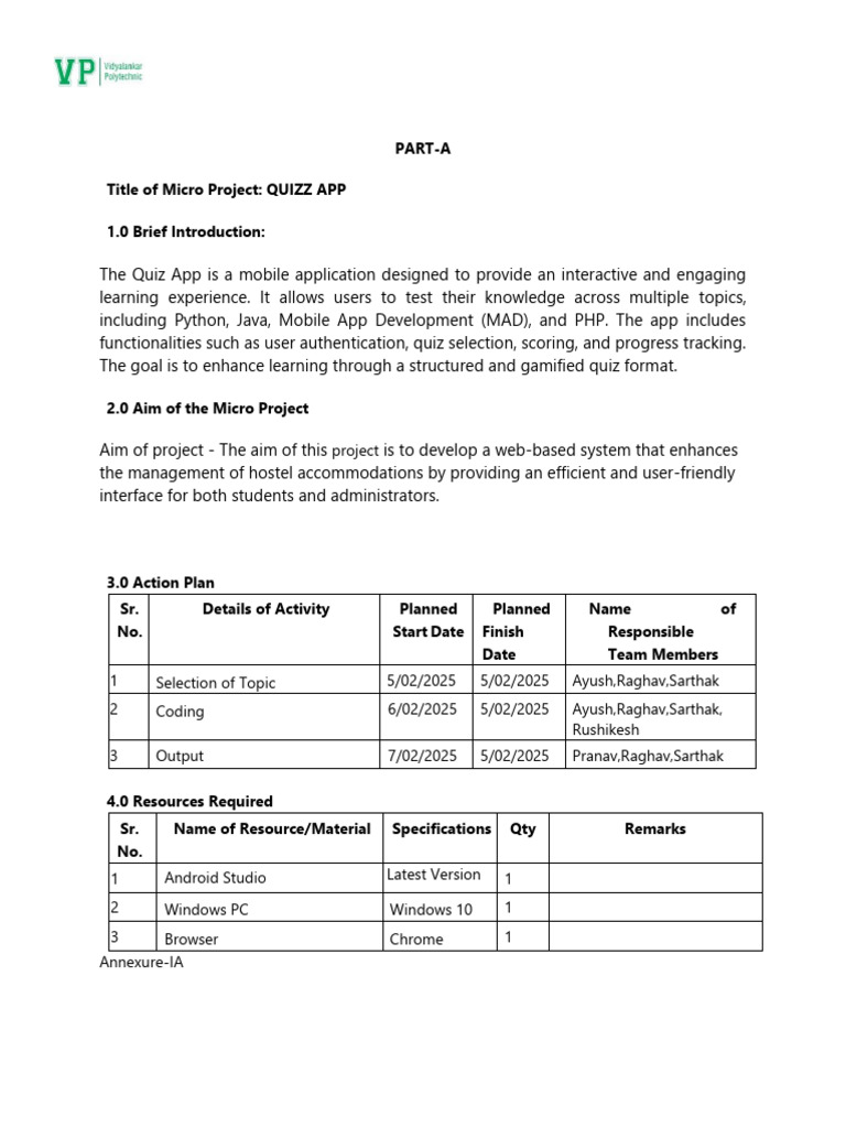 Microproject Report (222002C0049 | PDF | Mobile App | Android (Operating System)