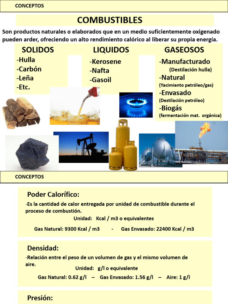 Guía Completa sobre Combustibles y Gas | PDF | Gas natural | Combustibles