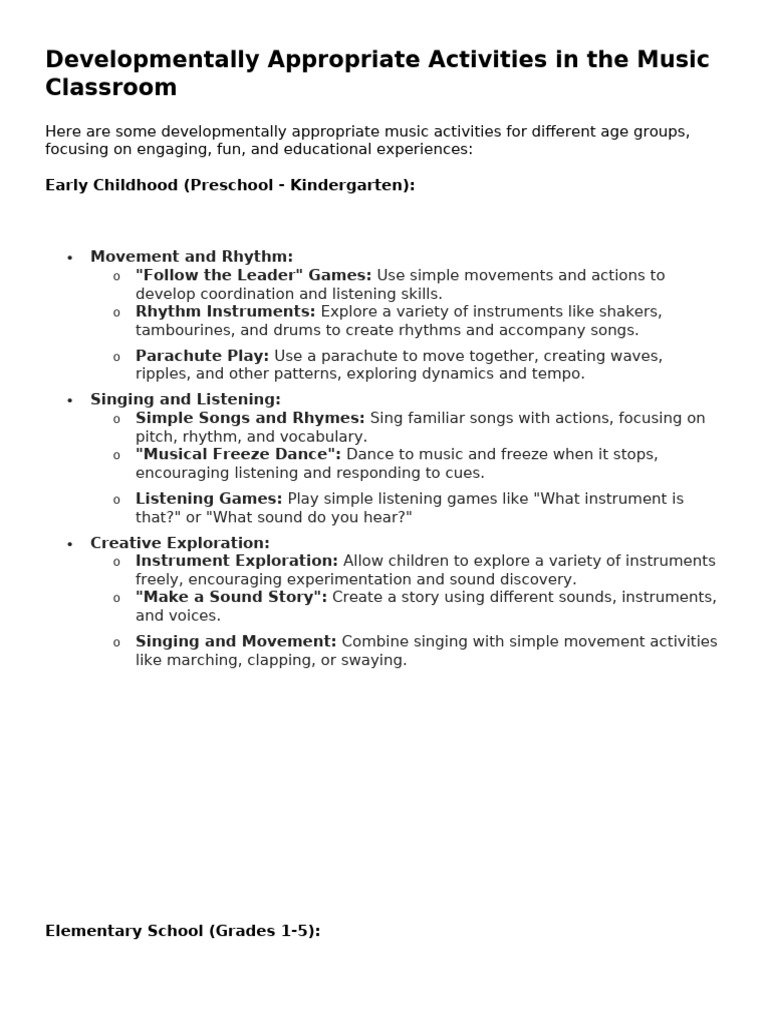 Small-Class Singing Activity Plans | PDF | Singing | Musical Compositions